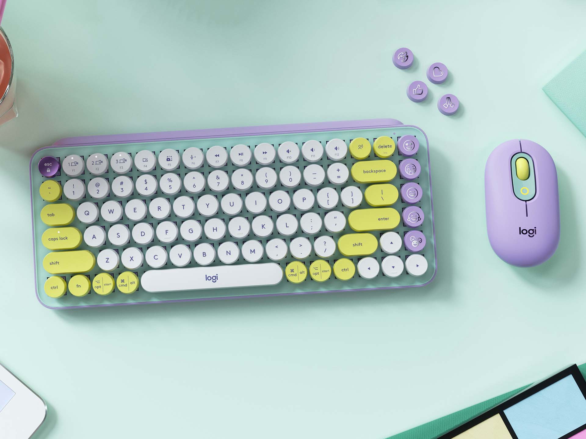 Revisão da Logitech POP Combo Wireless - Rato chique com teclado emoji ...