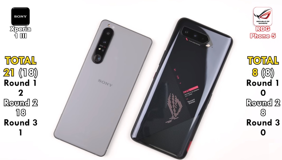 O Sony Xperia 1 III demoliu o Asus ROG Phone 5 em um teste de ...
