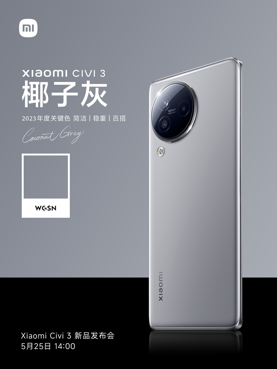 Design, câmeras, tela e opções de cores do Xiaomi CIVI 3 revelados em ...