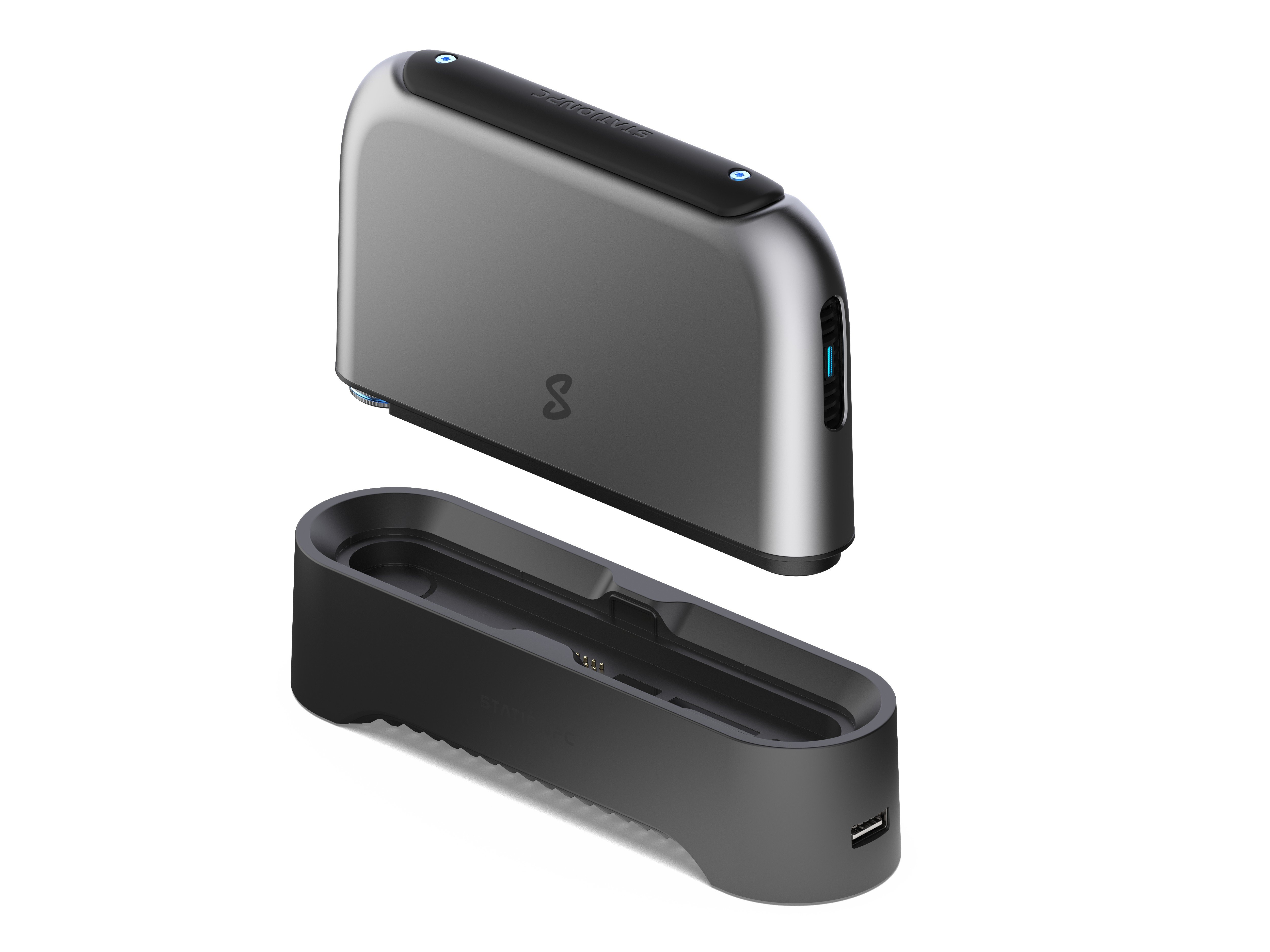 O NAS portátil StationPC PocketCloud com suporte de armazenamento de ...