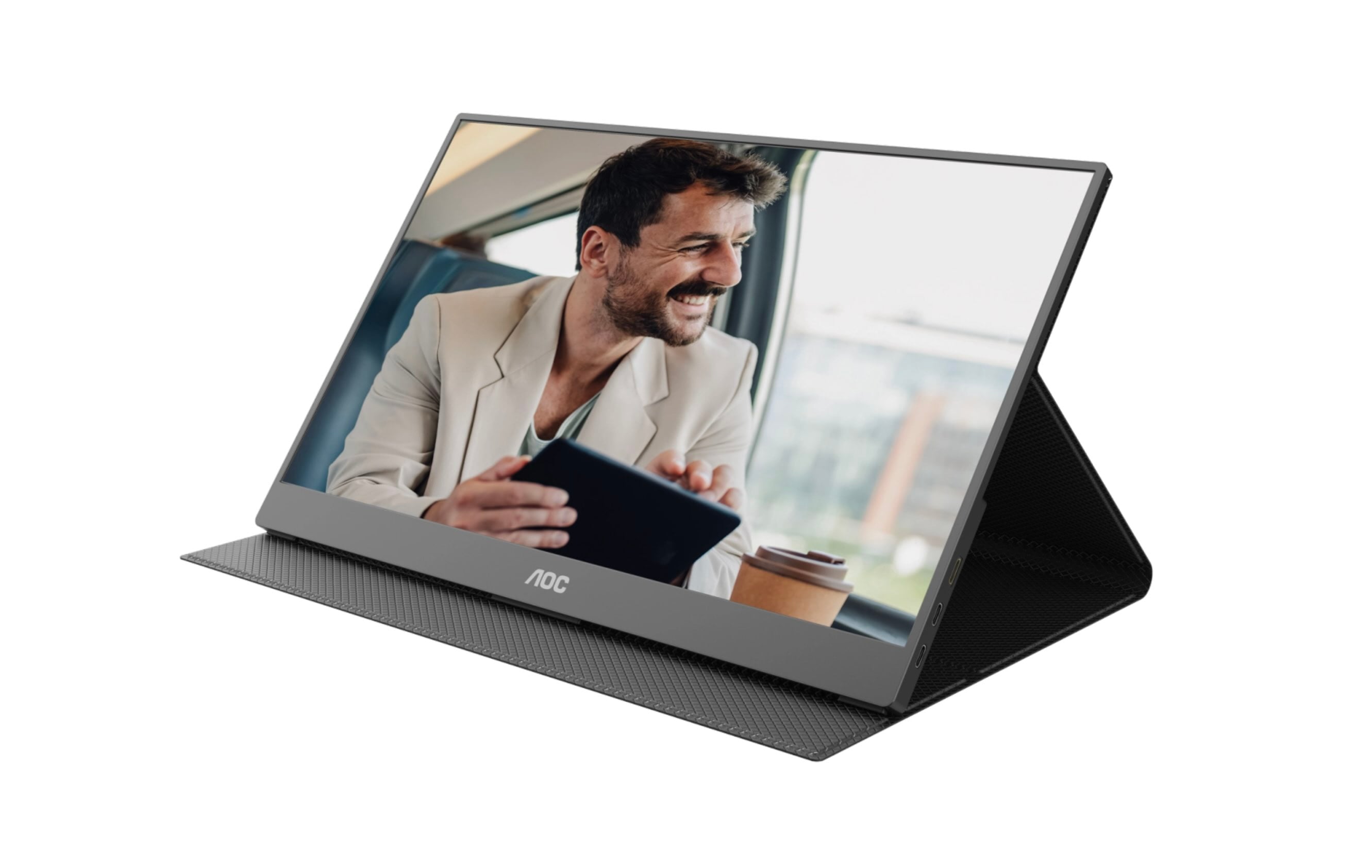 Monitor portátil AOC de 15 polegadas, fino e leve, chega com preço ...
